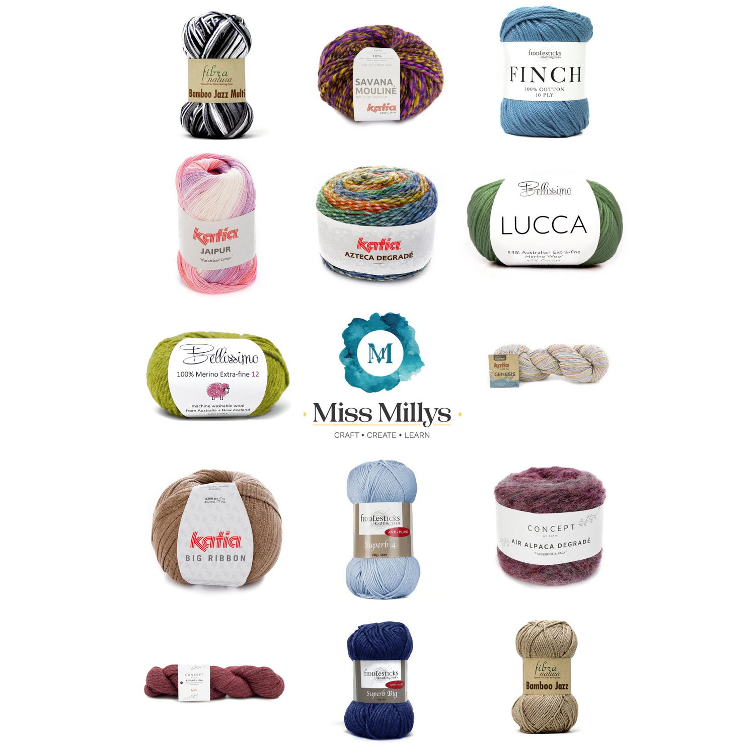 Buy Yarns Patterns & Crafting Supplies Online – Miss Millys My Time